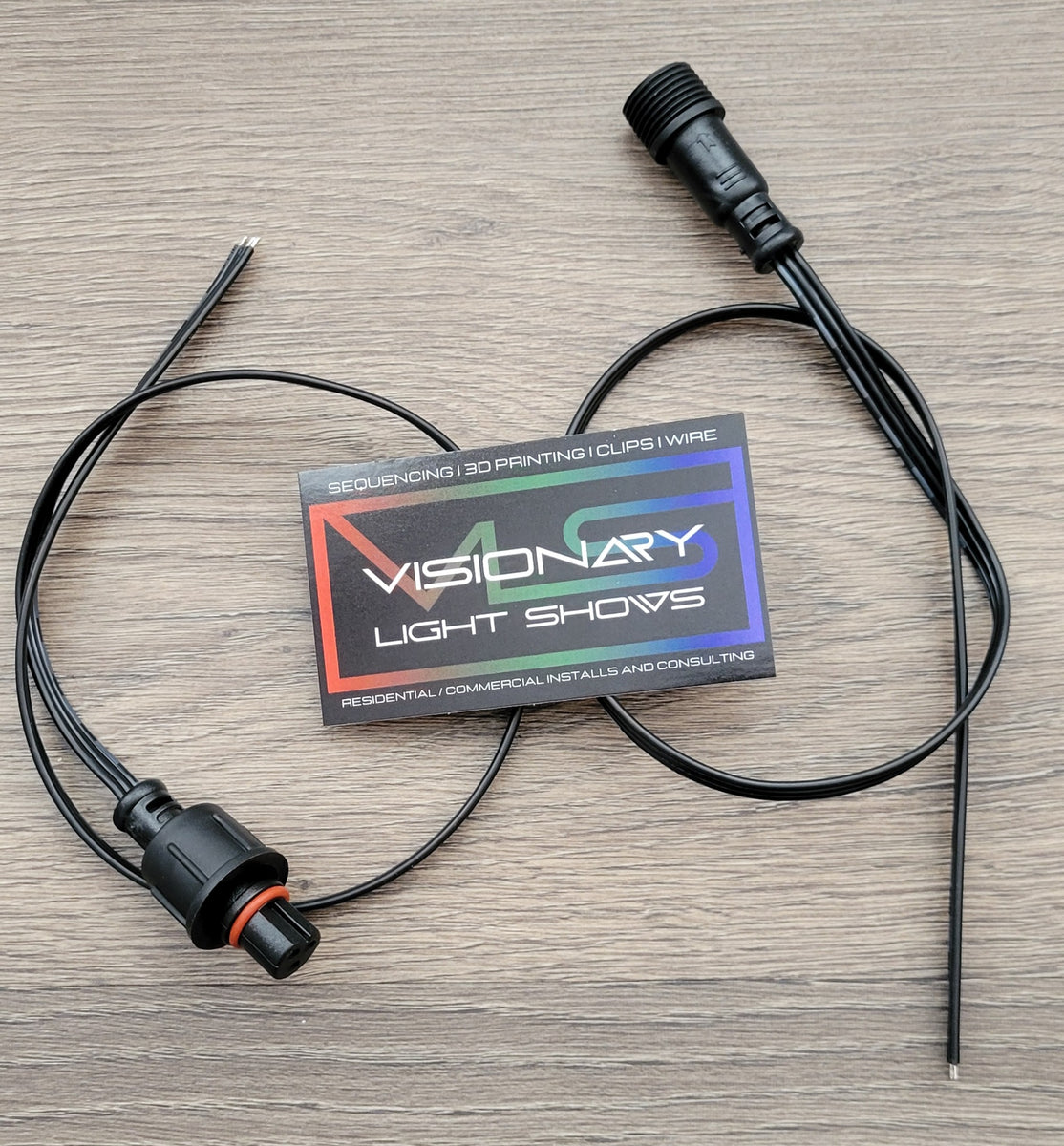 Male / Female - 3 core 18 Gauge Flat Wire XConnect Pigtails – Visionary ...