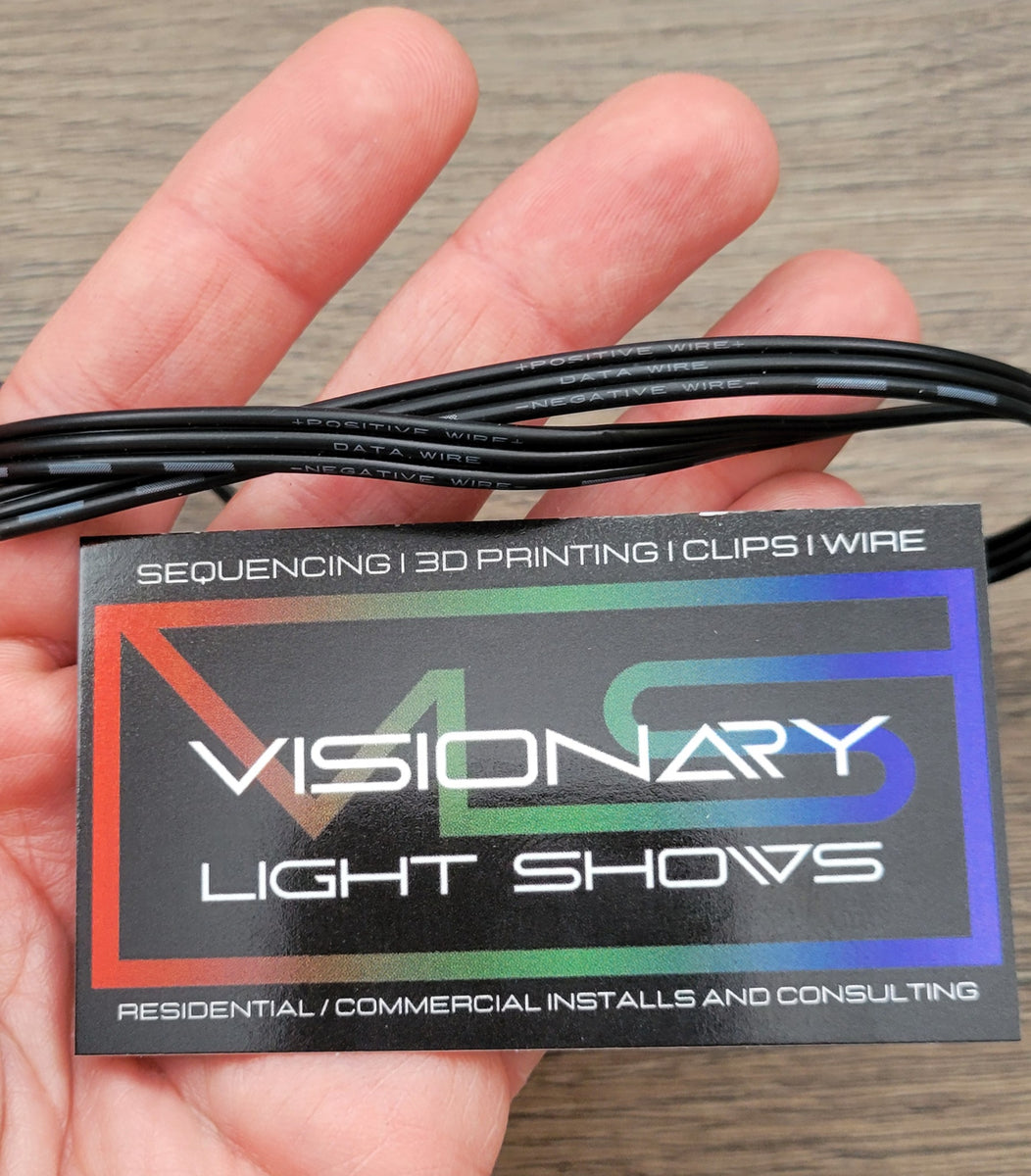 Male / Female - 3 core 18 Gauge Flat Wire XConnect Pigtails – Visionary ...