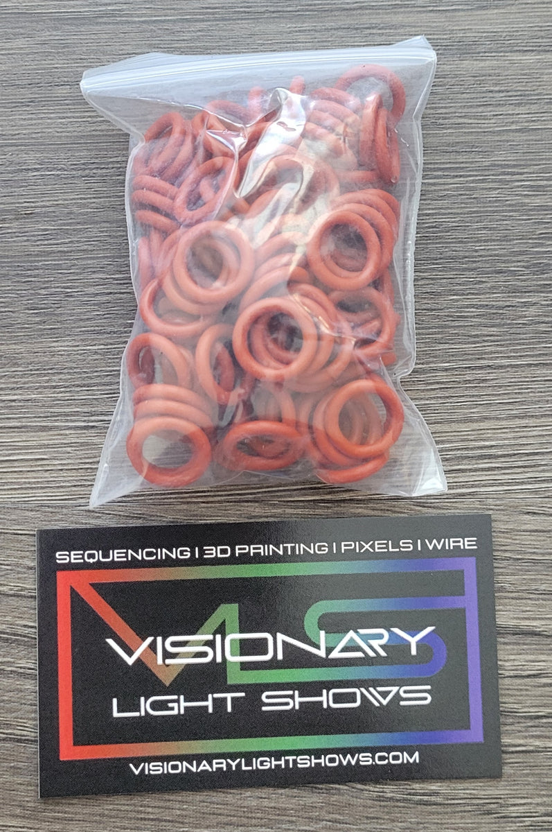 Red O ring replacements – Visionary Light Shows, LLC